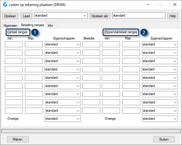 Lasten op tekening plaatsen (DR006) | Tekla User Assistance